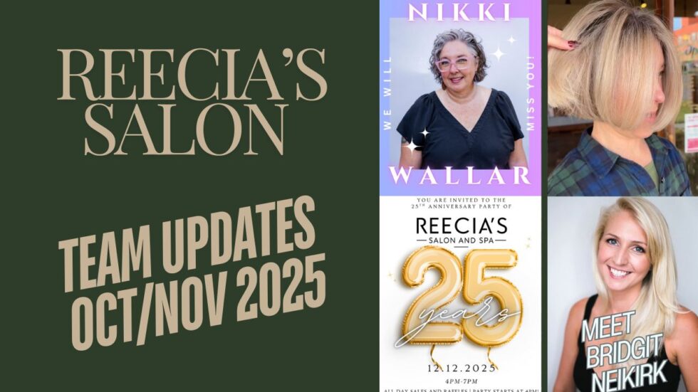 Reecia’s Salon & Spa Staff Blog: October & November – Growth, Gratitude ...